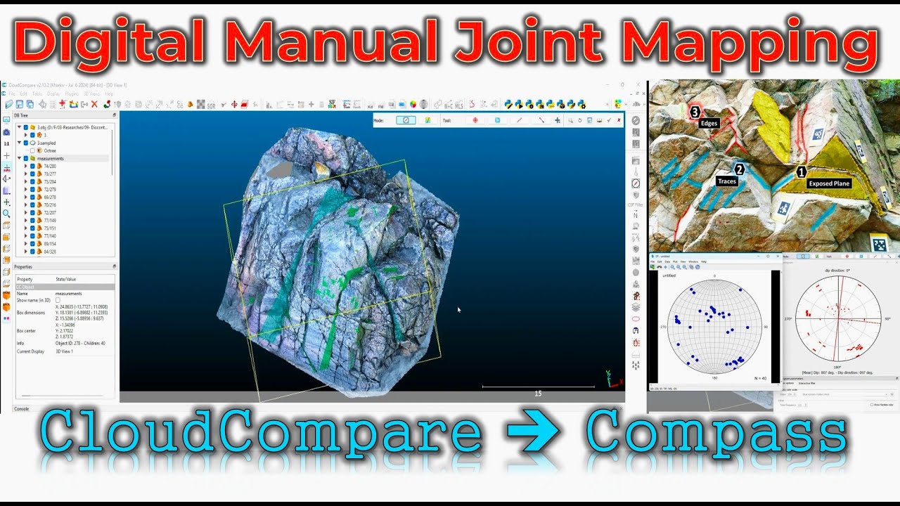 Digital Joint Mapping in CloudCompare – Compass plugin Guide for Rock Mass Discontinuity ...