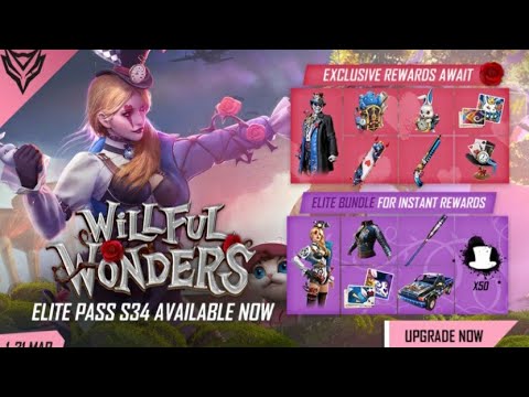 Free Fire New march (season 34) Elite Pass Full Review |Willful Wonders ...
