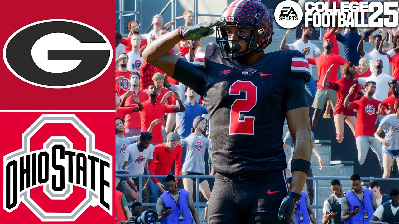 Georgia vs Ohio State | College Football 25 | Full Game PS5 Simulation ...