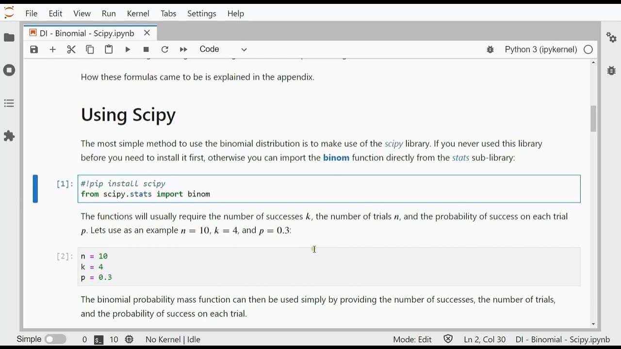 Python - Binomial Distribution with Scipy library - YouTube