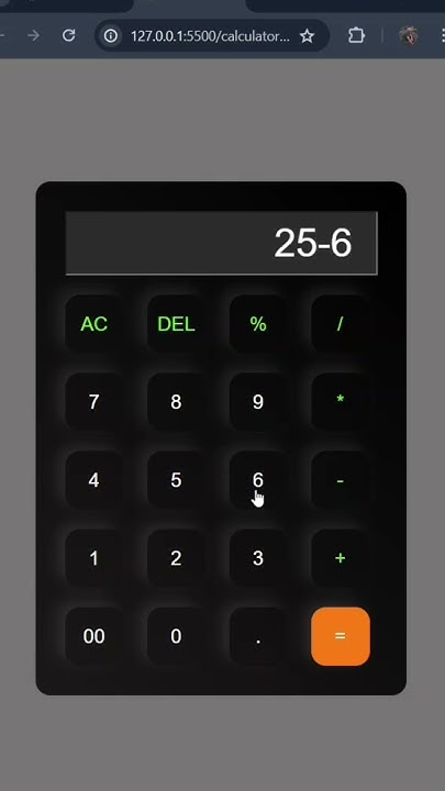 Calculator🔥| HTML | CSS | JAVA SCRIPT | - YouTube