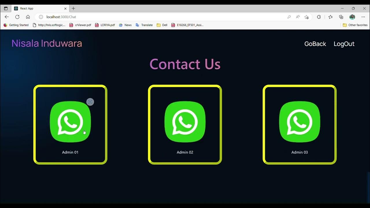 web app demo - YouTube