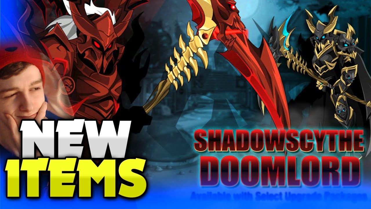 AQW New Items ShadowScythe DoomLord Set! AQW AdventureQuest Worlds ...