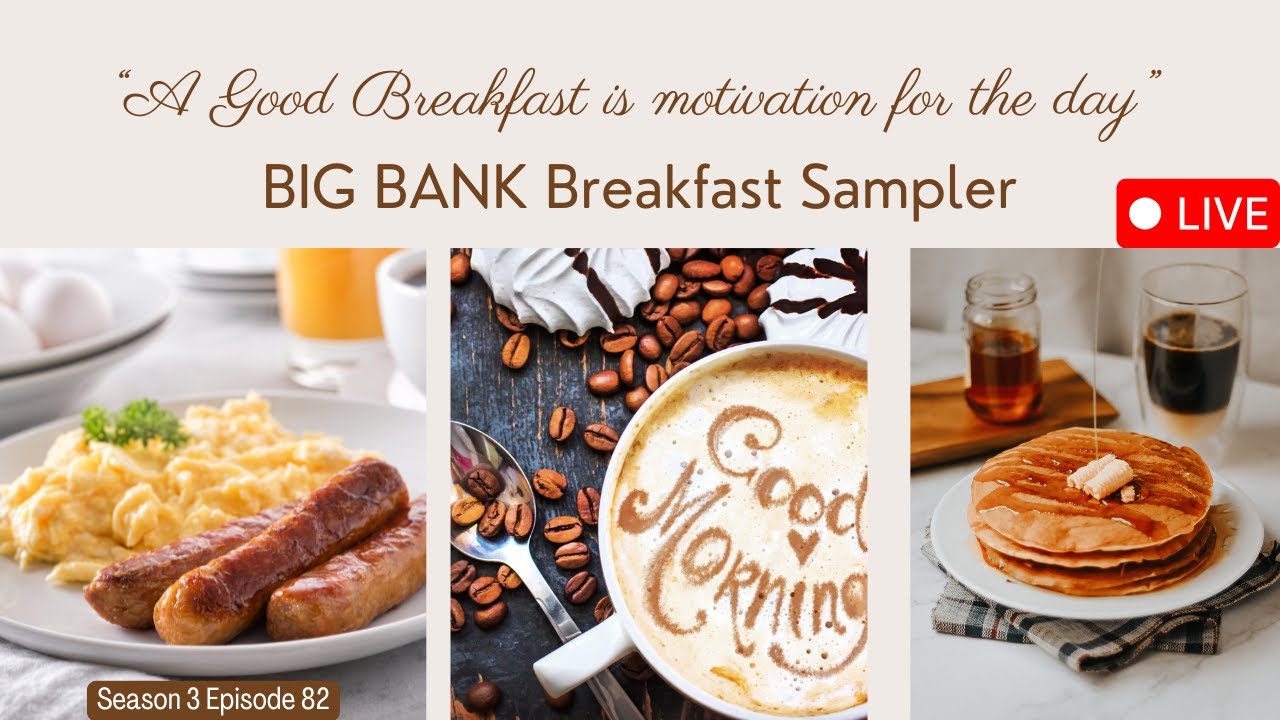The Ultimate Big Bank Breakfast Sampler | Fluffy Eggs, Hashbrowns, Chicken Sausage, & Pancakes ...
