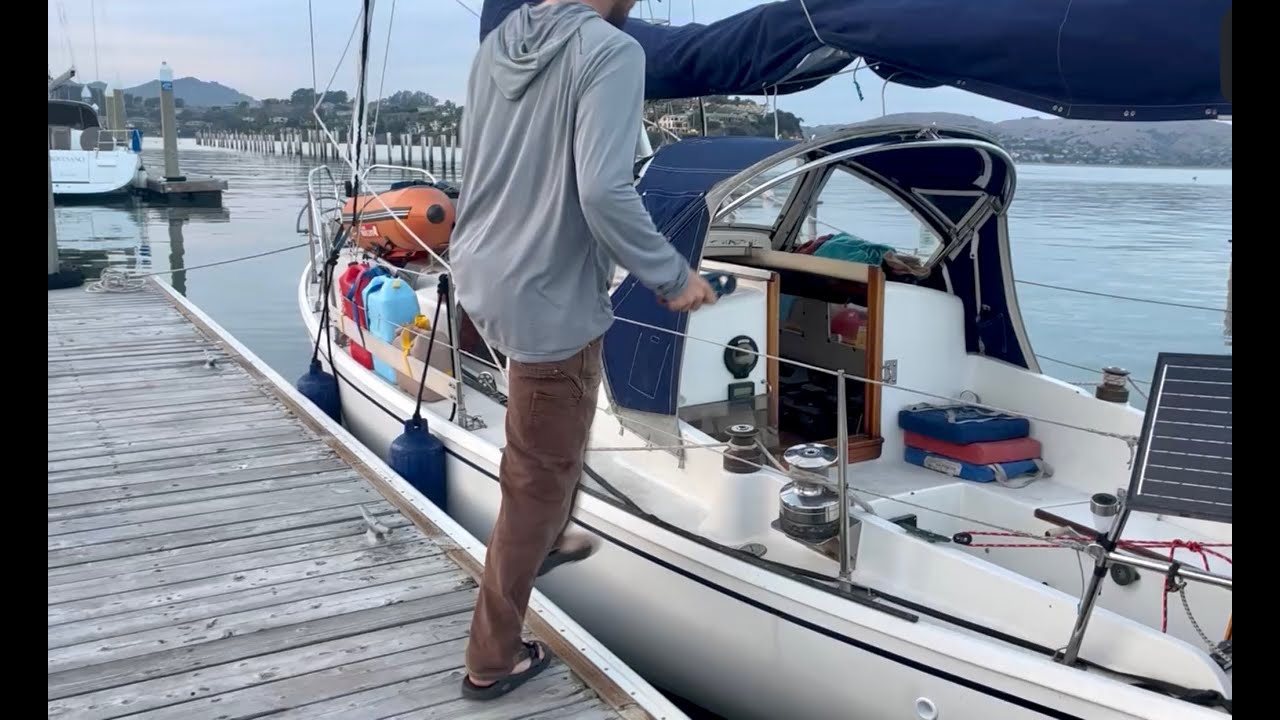 1962 Pearson Triton sailboat tour - YouTube