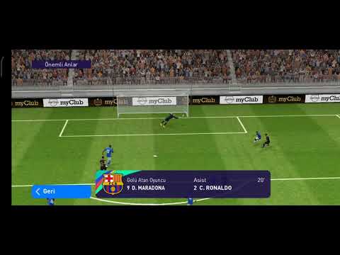 Maradona ile attığım Muhteşem Rövaşata golleri!!!!!