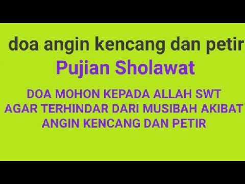 doa angin kencang dan petir