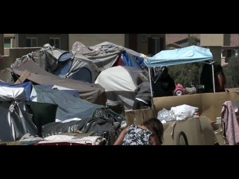 Growing homeless encampment pops up in National City - YouTube