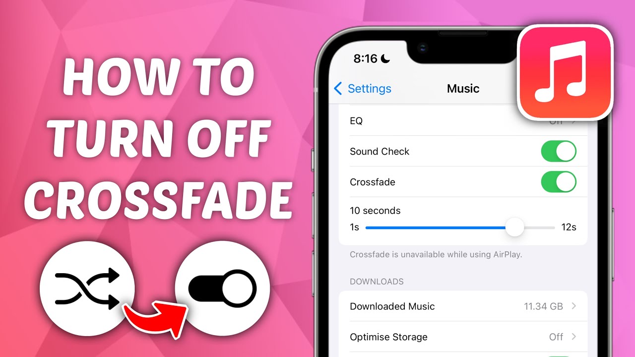 How to Turn Off Crossfade on Apple Music - YouTube