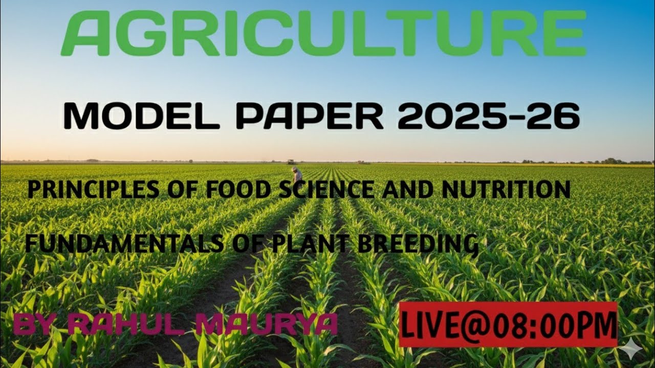 MODEL PAPER 22025-26 II FUNDAMENTALS OF PLANT BREEDING II PRINCIPLES OF ...