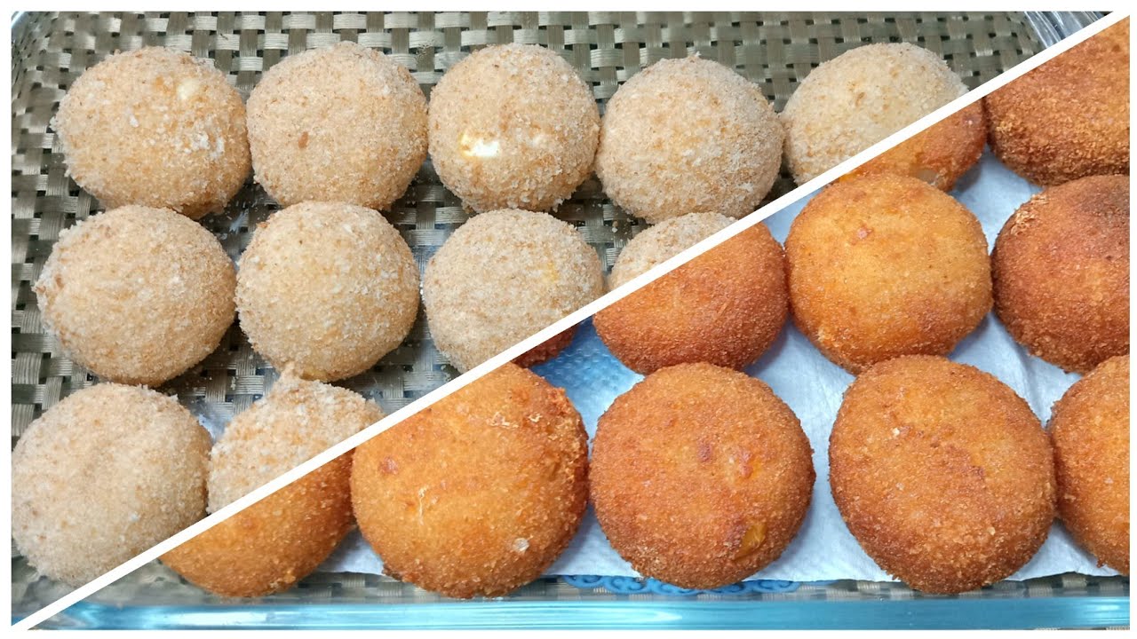 How to make Cheesy Croquettes with corn | Crunchy outside and soft ...
