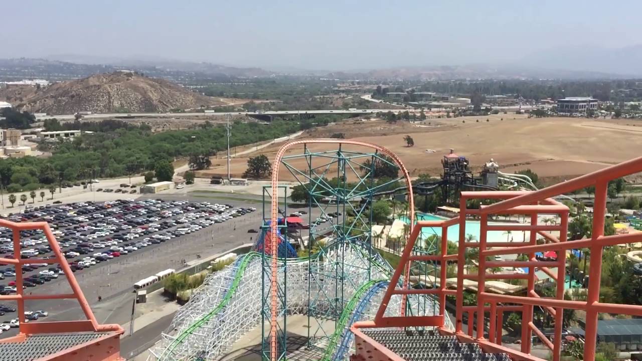 Goliath, Six Flags Magic Mountain: Point of view - YouTube