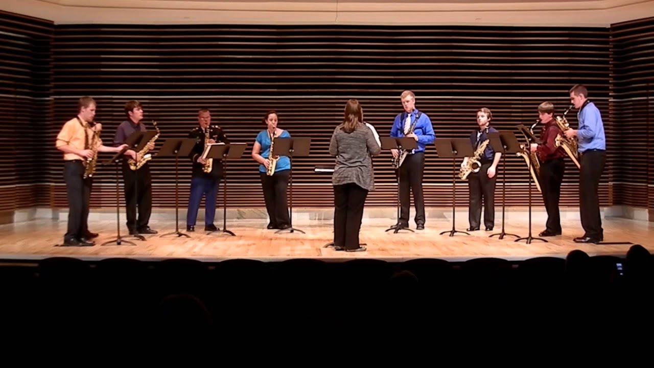 UT Saxophone Studio Ensemble - Three Preludes by George Gershwin - YouTube