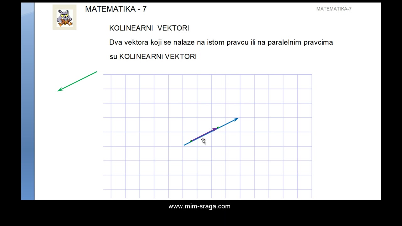 Mat-7-72251 - kolinearni vektori matematika 7 - za sedmi razred - YouTube