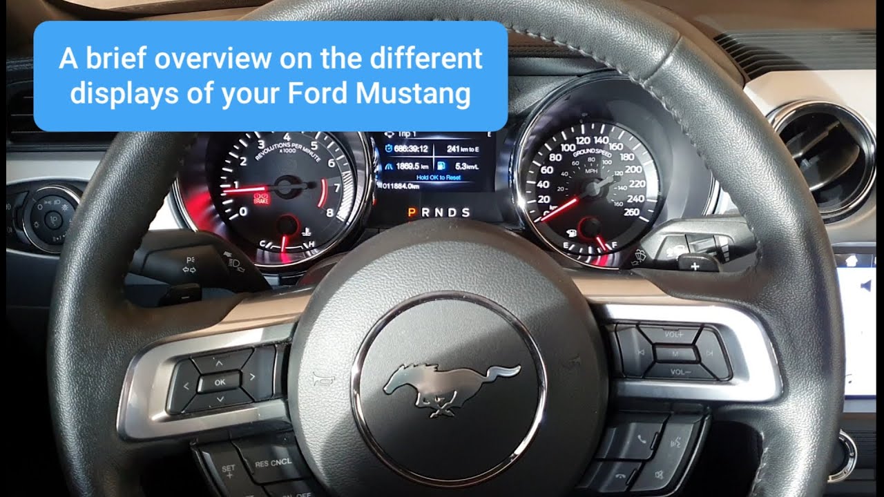 A brief overview on the different displays of your Ford Mustang - YouTube