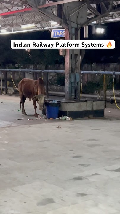 Indian railway platform system - YouTube