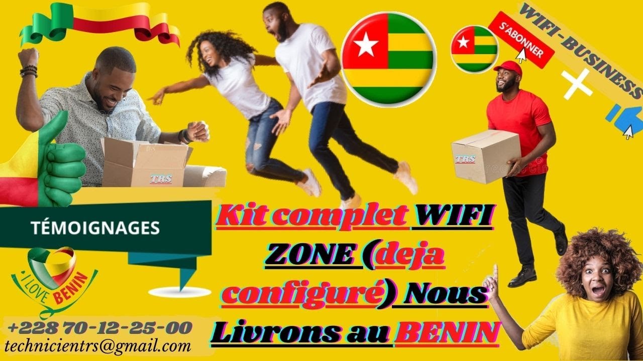 TOP.2@BENIN🤗Kit complet WIFI ZONE(Préconfigurés)👌 Livraison au BENIN ...
