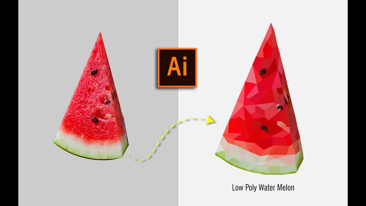 how to design a low poly art | illustrator tutorial | for beginners ...