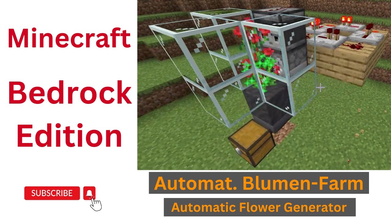 Minecraft Farm bauen / How to build automatic flower farm ...