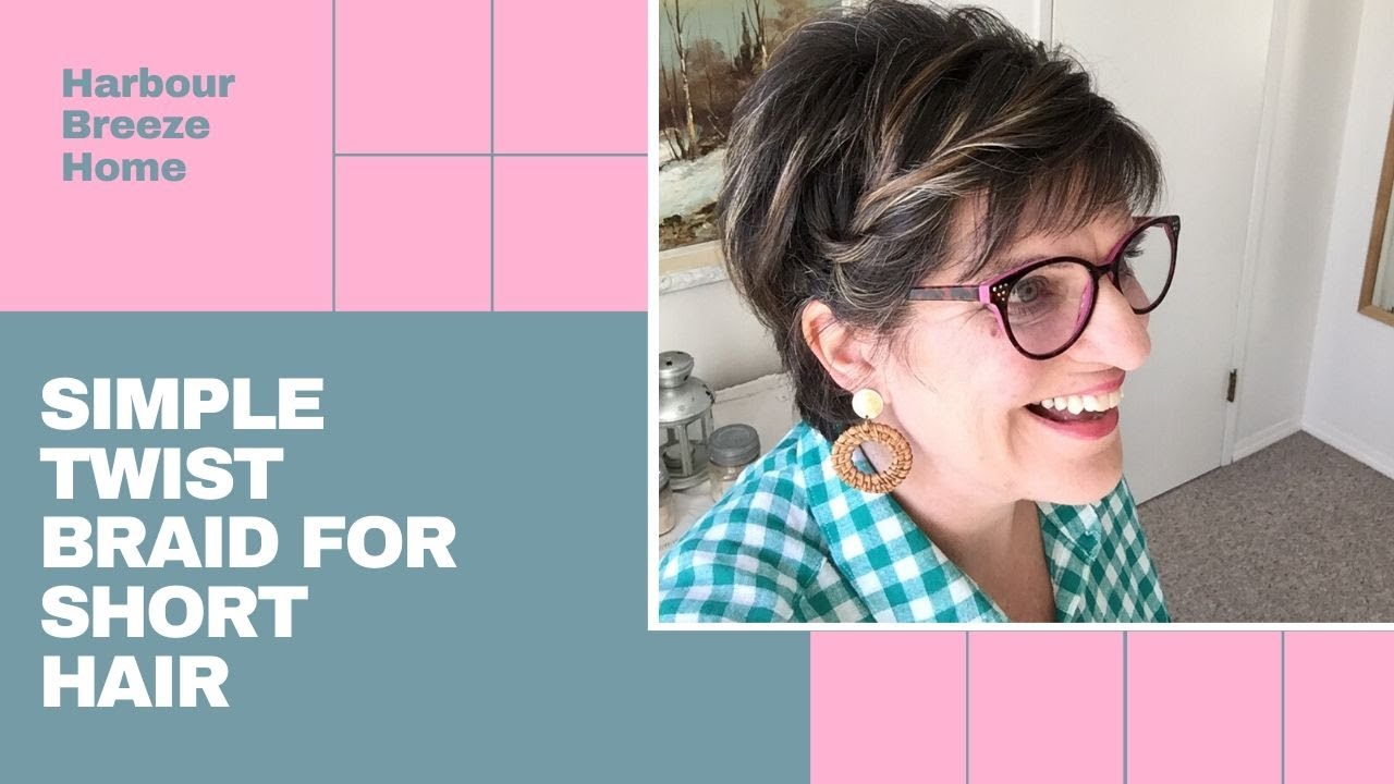 Twist Braid for Short Pixie Hair Cut - YouTube