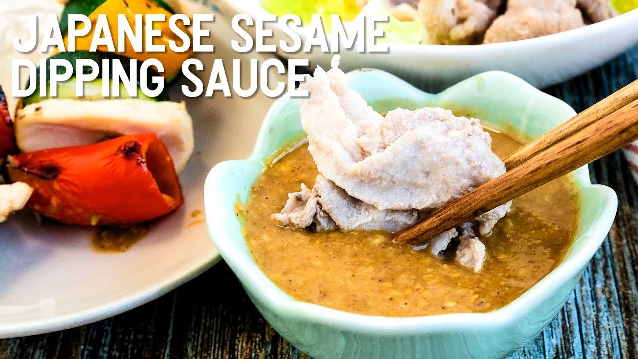 Japanese Sesame Dipping Sauce - YouTube