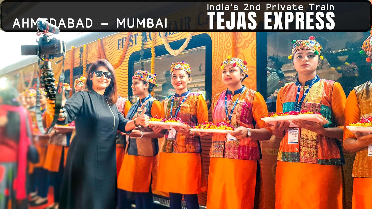 IRCTC Ahmedabad-Mumbai Tejas Express, Executive Class Full Journey ...