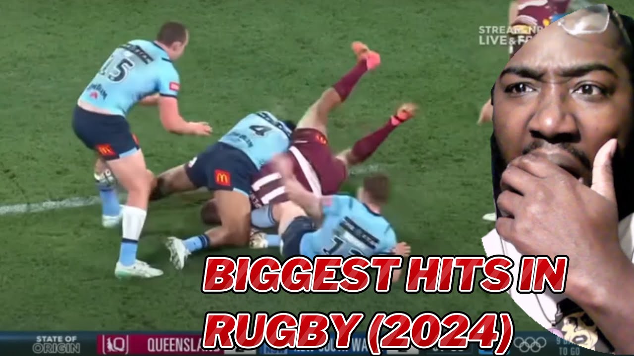 Biggest Hits in the Rugby League 2024 Reaction - YouTube