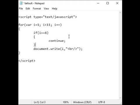 continue statement in JavaScript in One Minute - JavaScript #shorts 54 - YouTube