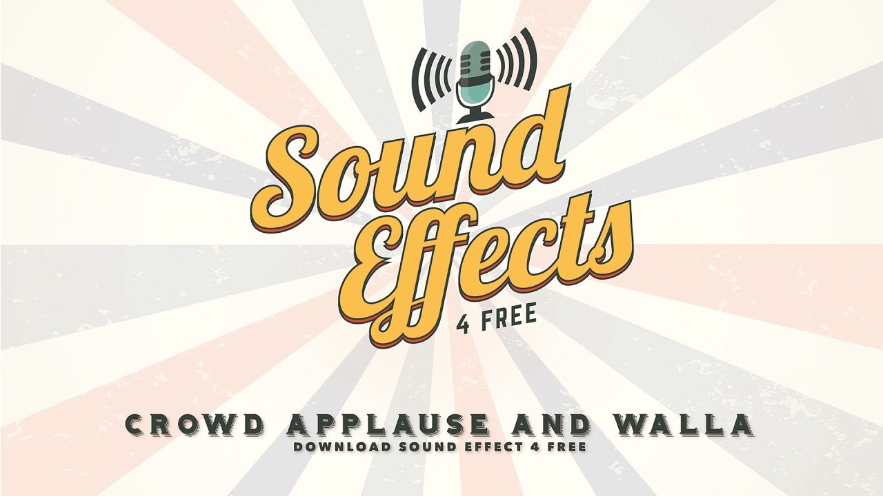 Crowd Applause And Walla - Sound Effect - YouTube