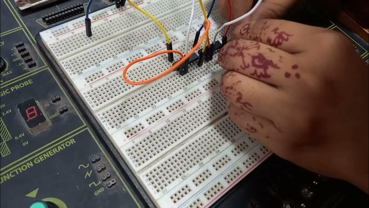 Half Adder Implementation With Bread Board - YouTube