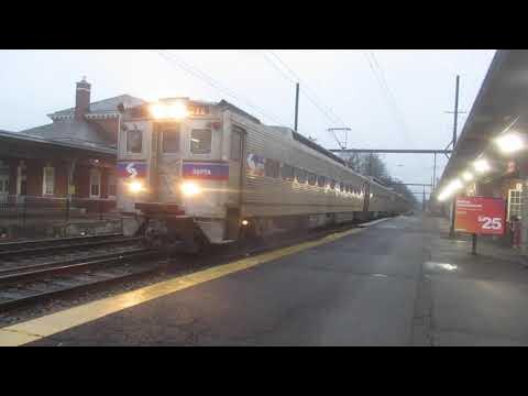 SEPTA Regional Rail Train #8352 Departing West Trenton - YouTube