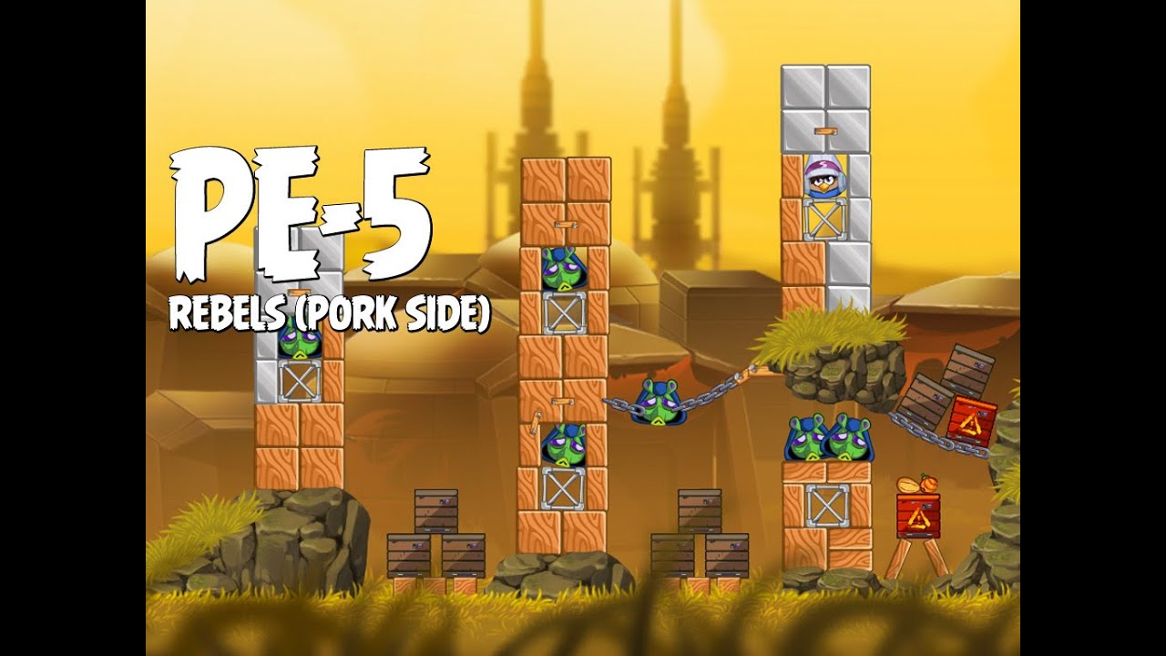 Angry Birds Star Wars 2 Rebels Level PE-5 Walkthrough 3 Star - YouTube
