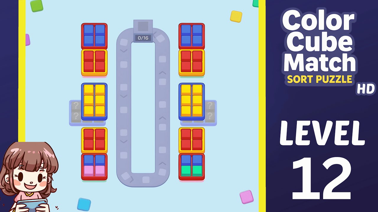 Color Cube Match Level 12 Solution Walkthrough - YouTube