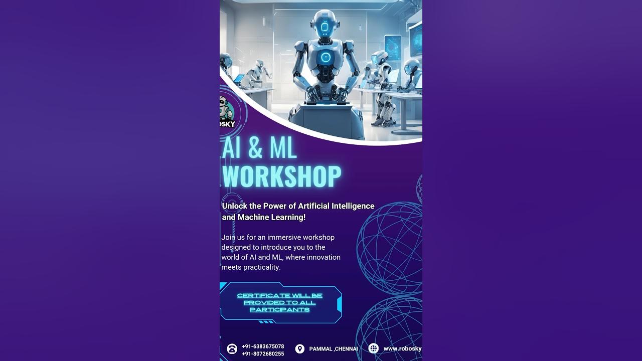 AI & ML Workshop at RoboSky | Learn Artificial Intelligence & Machine Learning Basics 🚀💻#roboSky ...