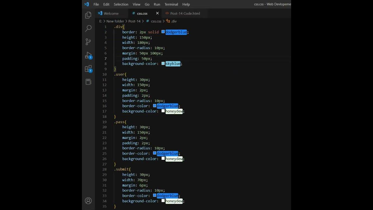 #14 Pading & Margin HTML & CSS #shorts #webdevelopment #webdesign #webdeveloper - YouTube