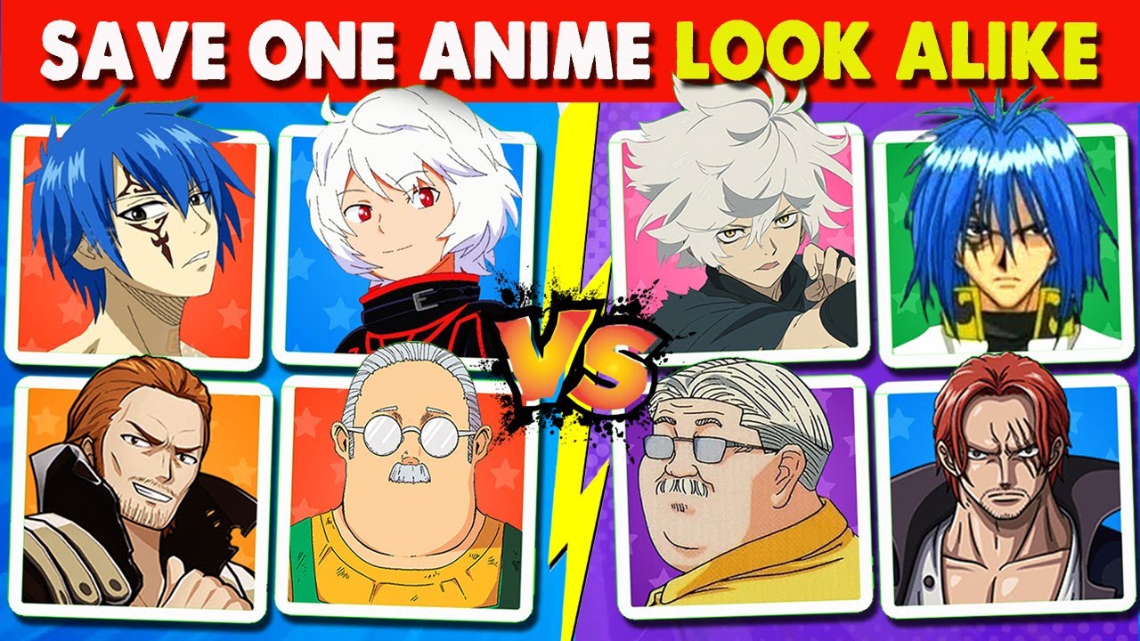 SAVE ONE ANIME CHARACTER THAT LOOKS IDENTICAL! 🔥 | Anime Quiz 🎮👩‍🦰 ...