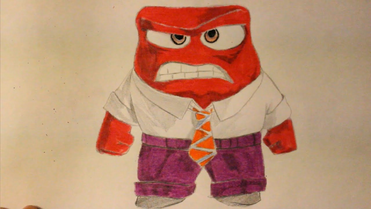 How To Draw Anger From Inside Out - YouTube