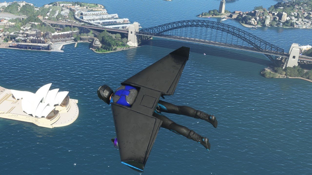 Sydney Australia by Jet Pack - MSFS SIM UPDATE 7 - JW1 JETPACK - YouTube