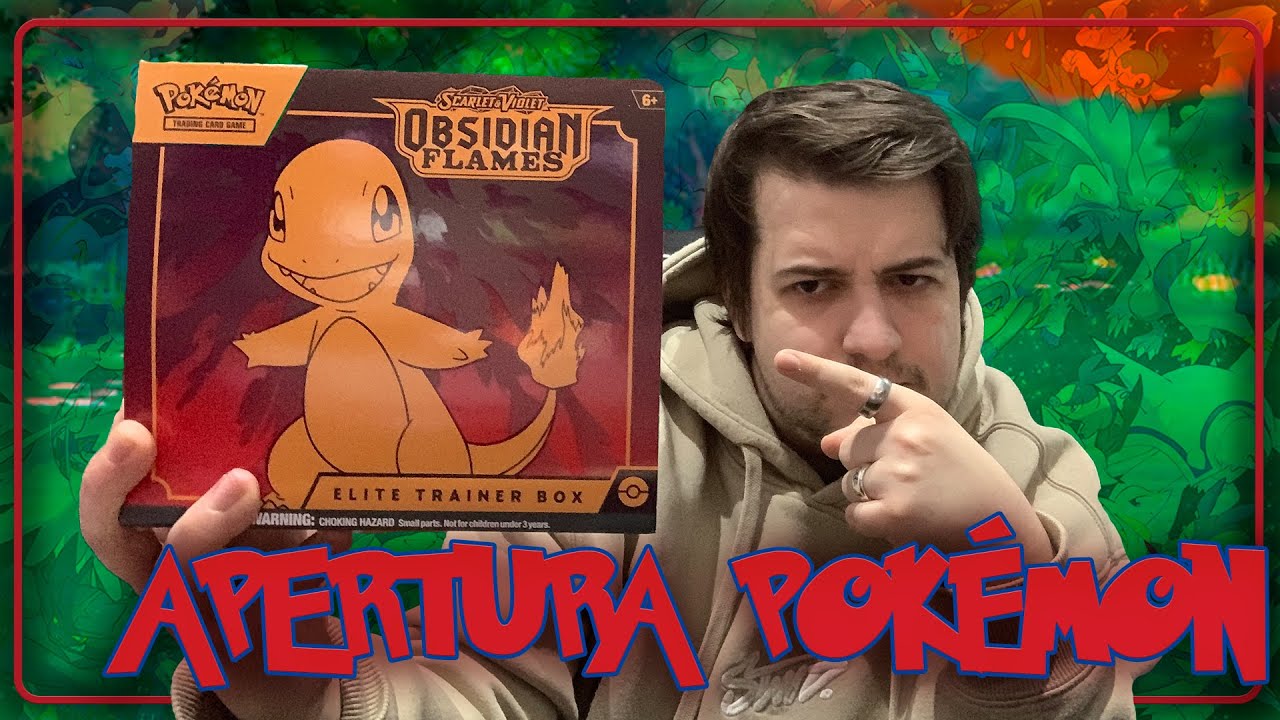 Apertura Pokémon Elite Trainer Box Obsidian Flames Charmander - YouTube