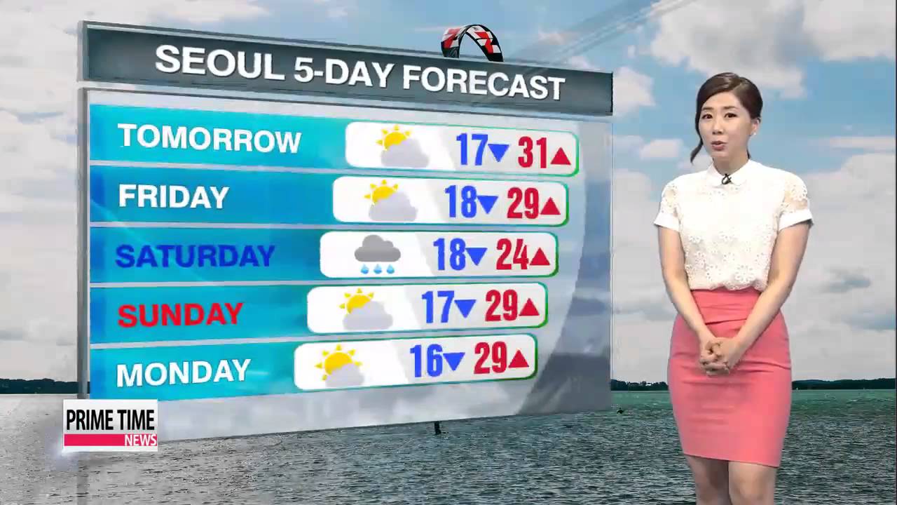 Sizzling hot weather to continue this week， rain on Saturday 전국이 불볕 더위 ...