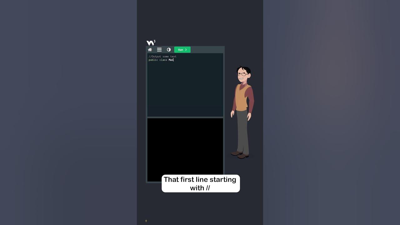 Java Comments - Part 1 - Single Line - #w3schools #java #programming 