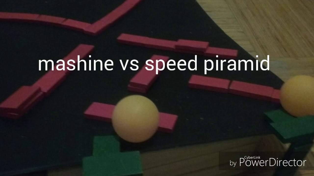 Machine vs speed pyramid - YouTube