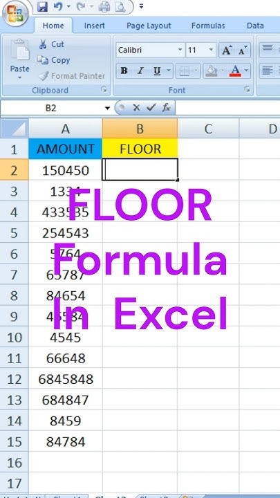 Floor Formula in Excel😁🙂🙂🙂🙂 #excel #microsoftexcel #excelformula #excelfunction #exceltricks # ...