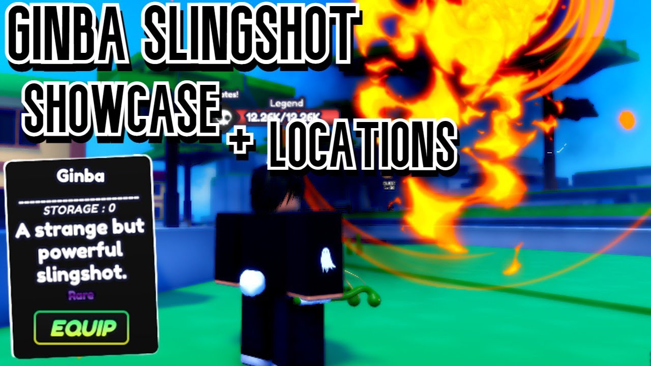 GINBA SLINGSHOT LOCATION + SHOWCASE (One Fruit Simulator) - YouTube