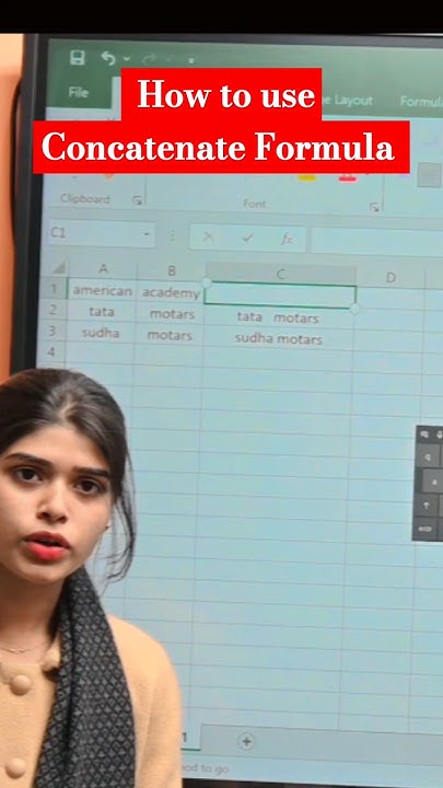 How to use Concatenate formula #tips #excelformula - YouTube