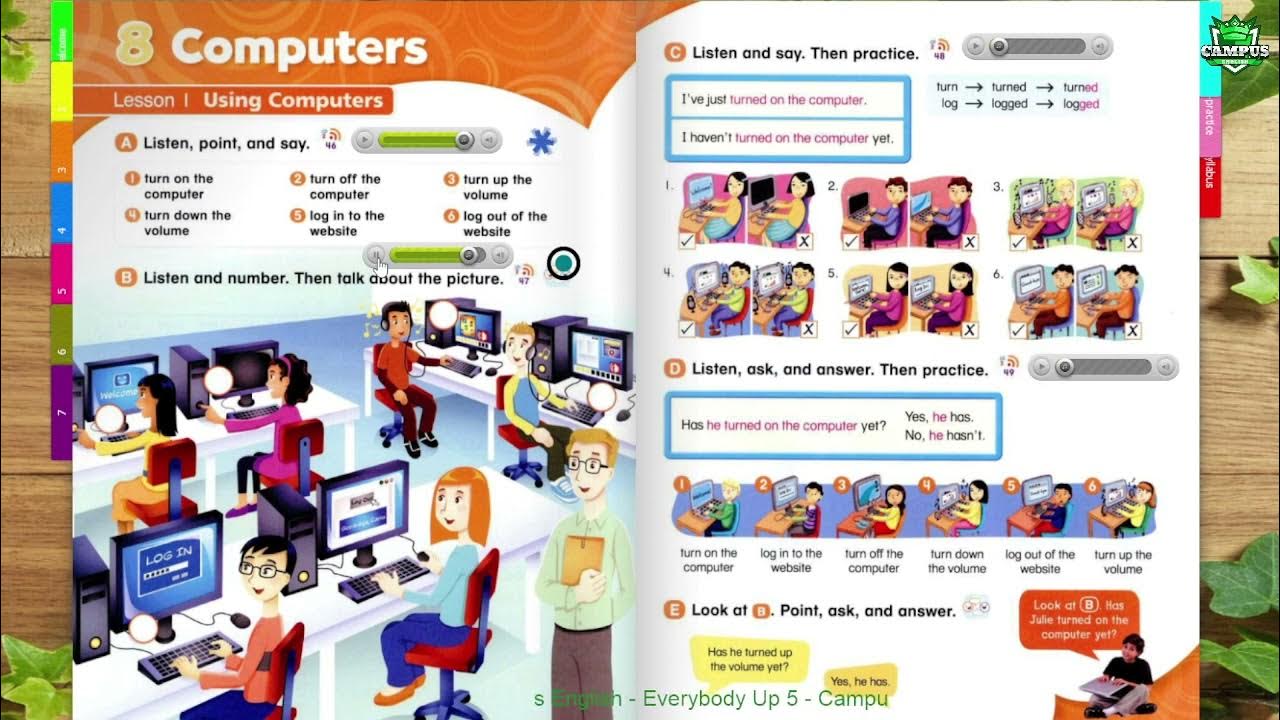 Everybody Up 5 - Unit 8 - Computers - Lesson 1 - Using Computers - YouTube