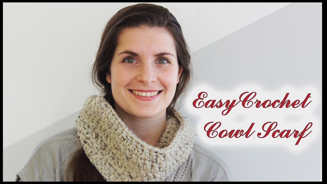 How to Crochet a Cowl Scarf - YouTube