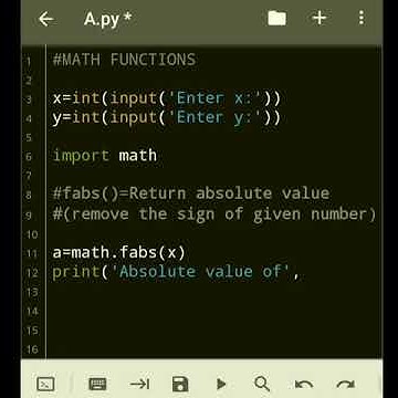 Math functions in #python #Part1 #fabs( ) #fsum( ) #gcd( ) - YouTube