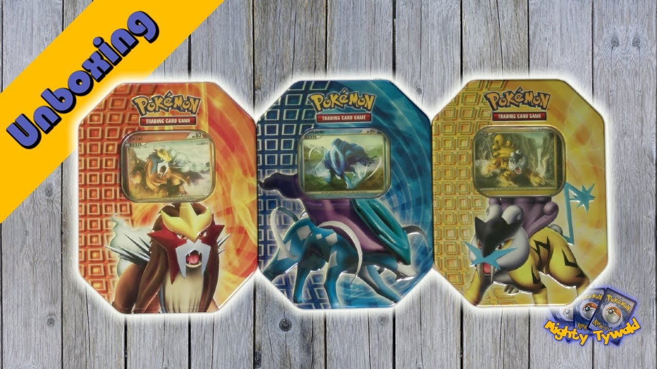 7 Jahre alte Boxen! - 🐕 Raikou, Entei und Suicune 🐕 Tin Boxen (Pokemon ...