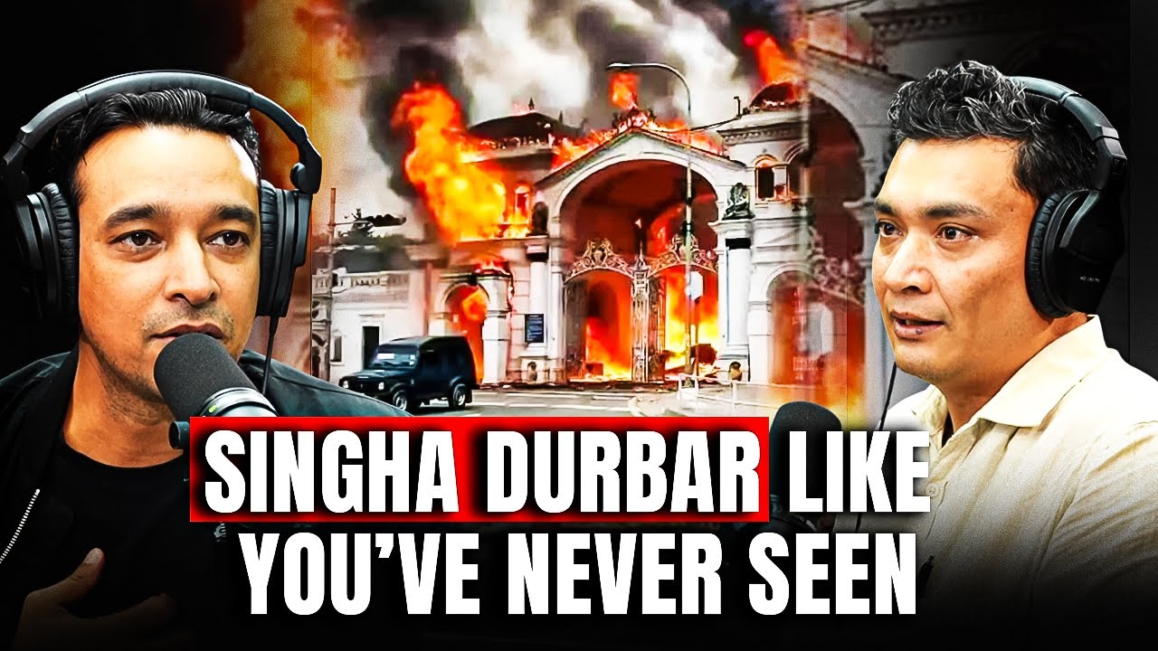 Singha Durbar is BURNING! - YouTube